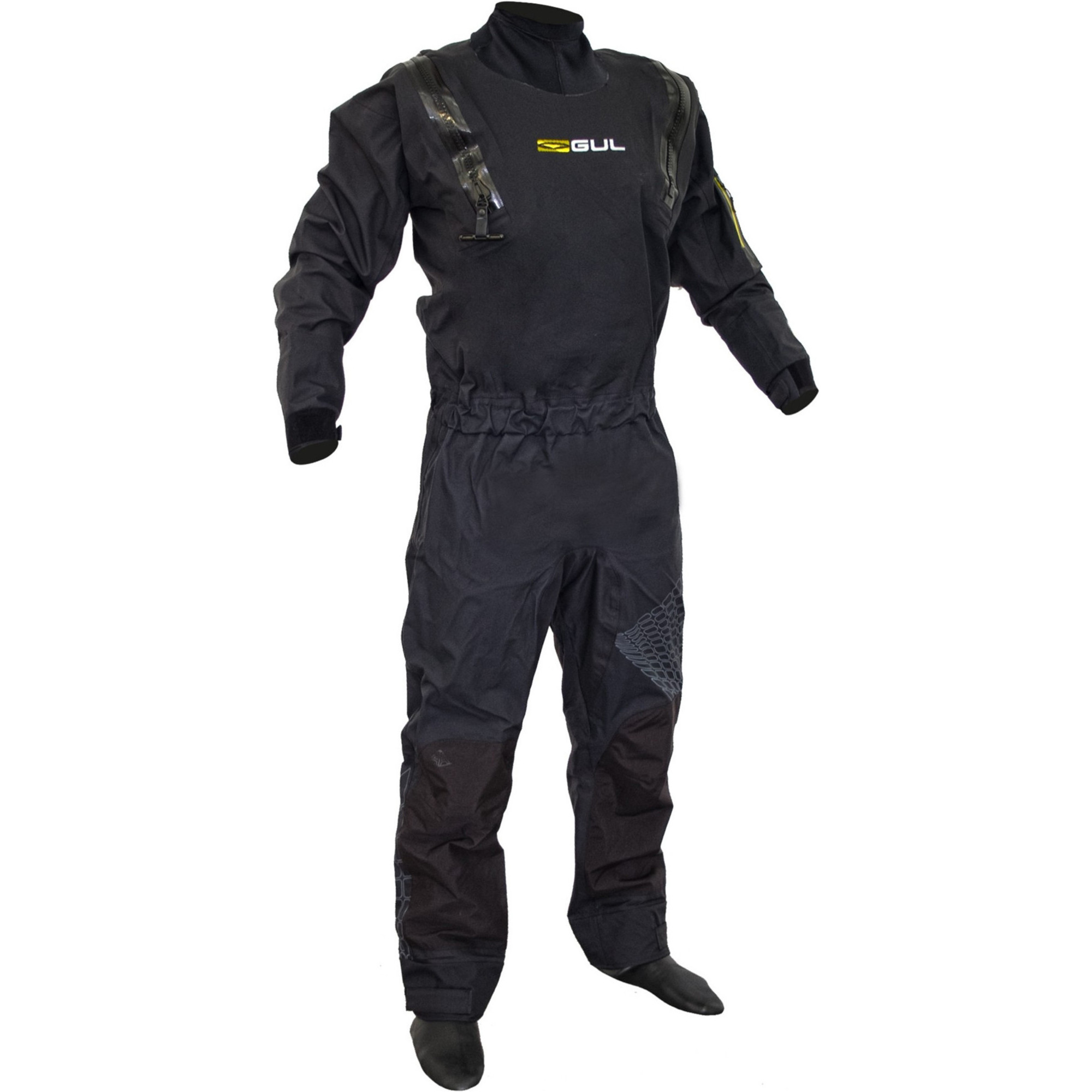 2019 Gul Junior Code Zero Stretch U-Zip Drysuit Black GM0368-B5 - Drysuits | Wetsuit Outlet